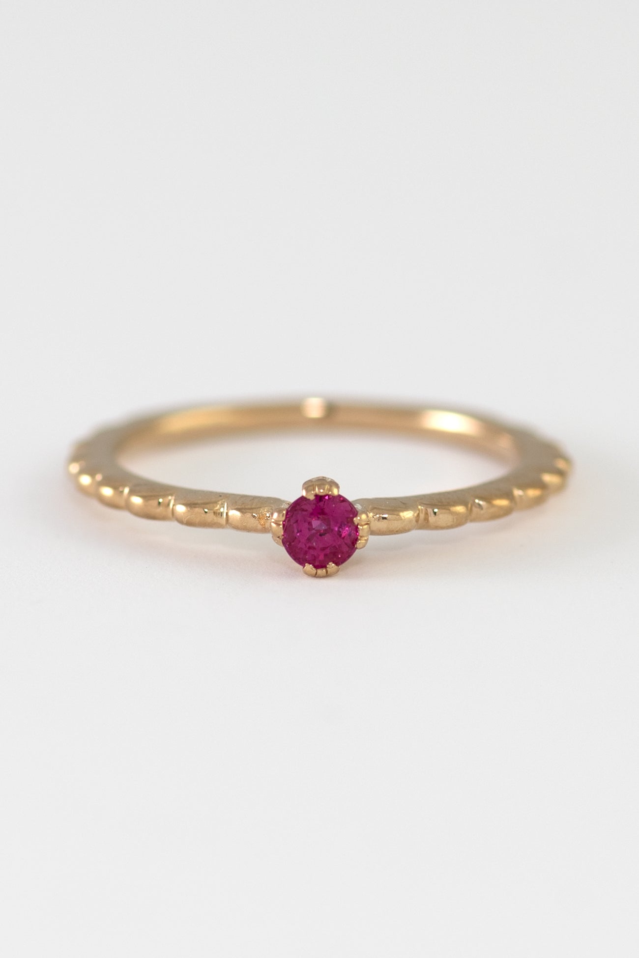 Levia Ruby Gold Band at Minette
